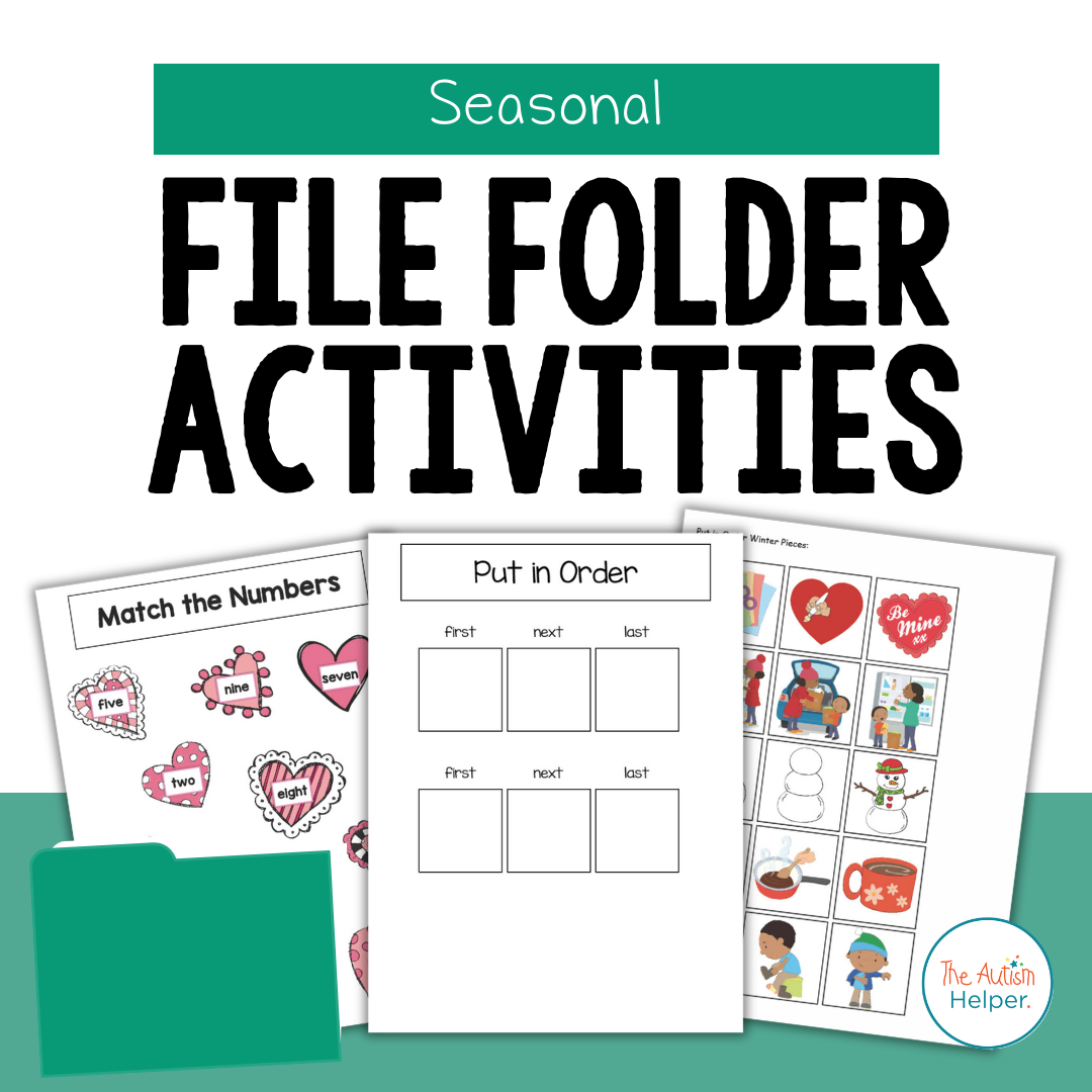 Seasonal File Folder Activities – The Autism Helper