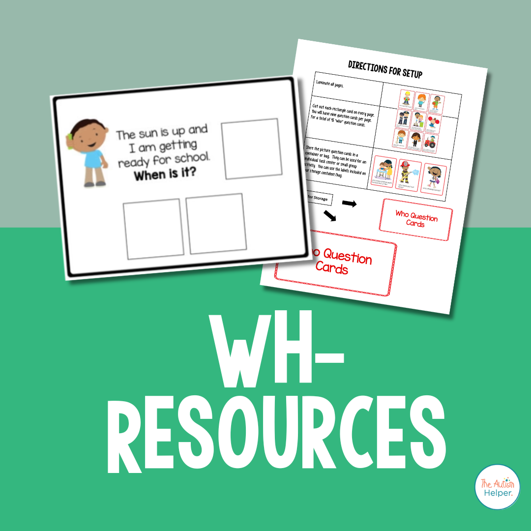 Wh- Question Units – The Autism Helper