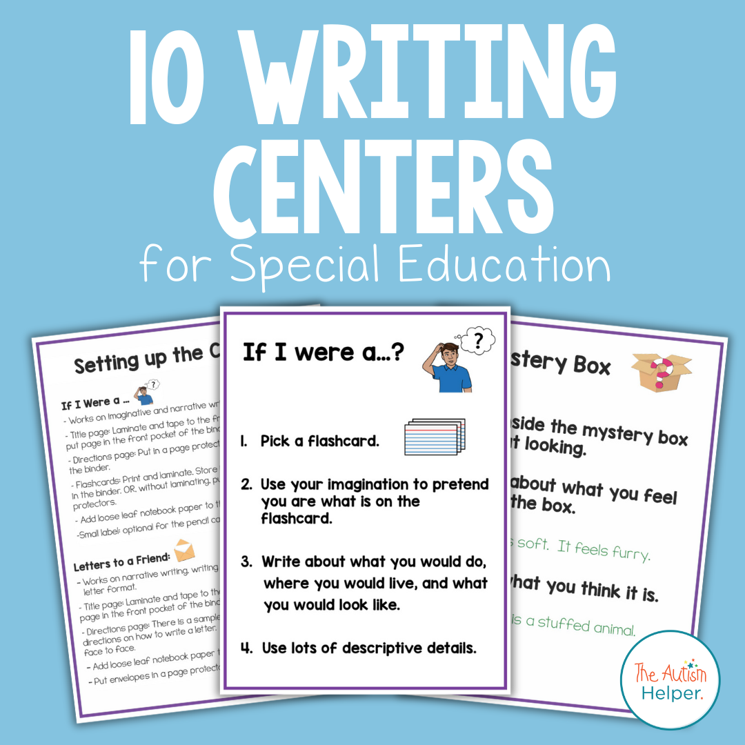 10 Writing Centers for Special Education – The Autism Helper