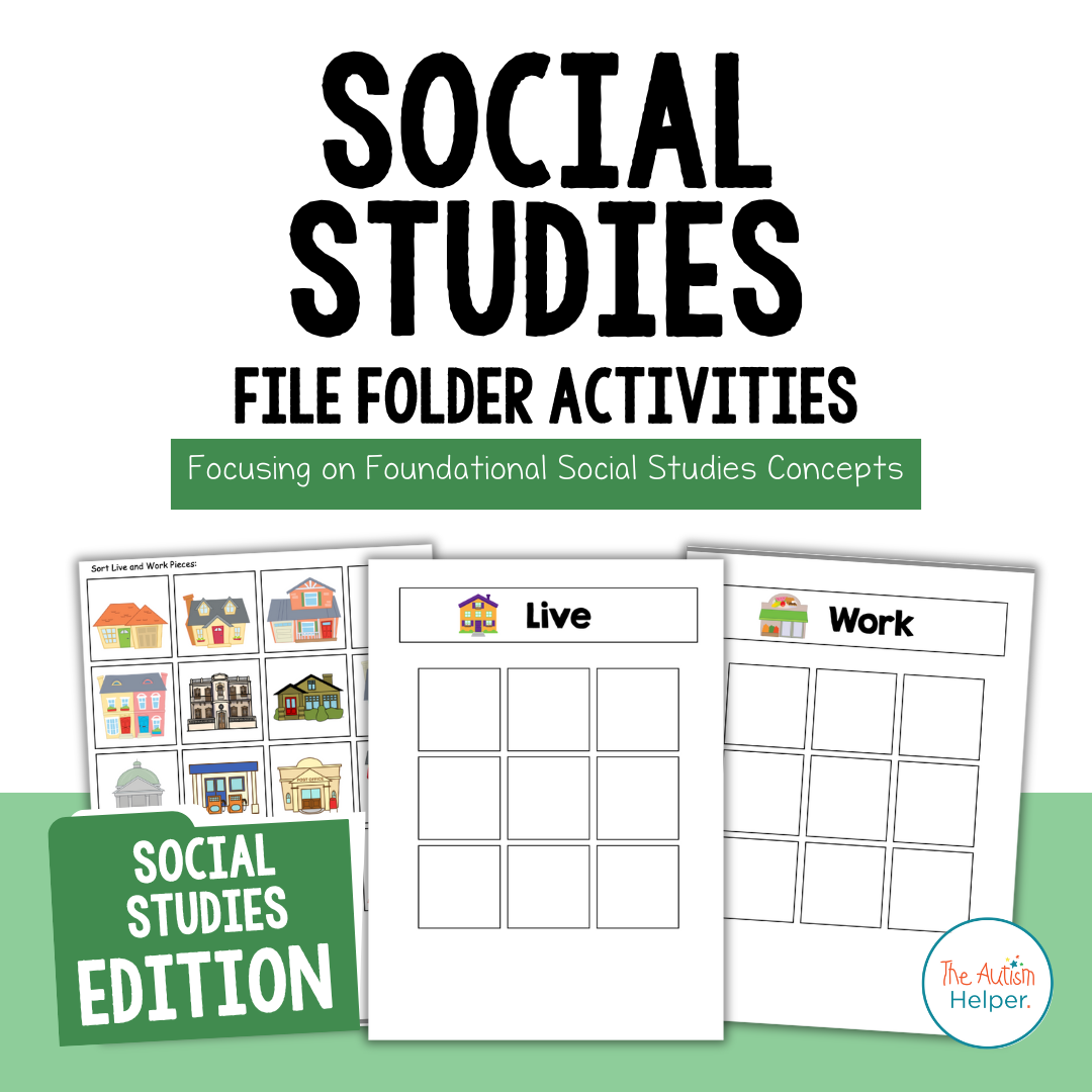 Social Studies File Folder Activities – The Autism Helper