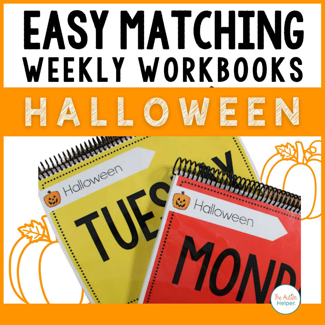 Easy Matching Weekly Workbooks - Halloween Edition – The Autism Helper