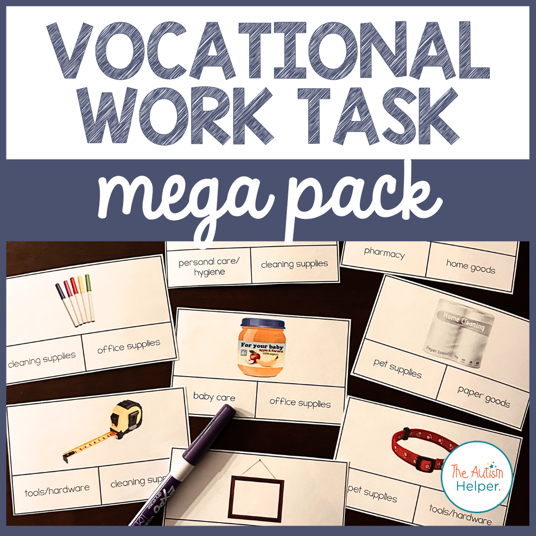 Vocational Skills Work Task Mega Pack – The Autism Helper