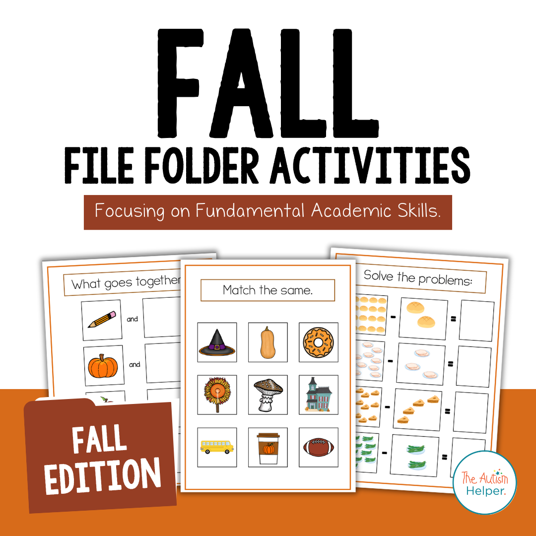 Fall File Folder Activities – The Autism Helper