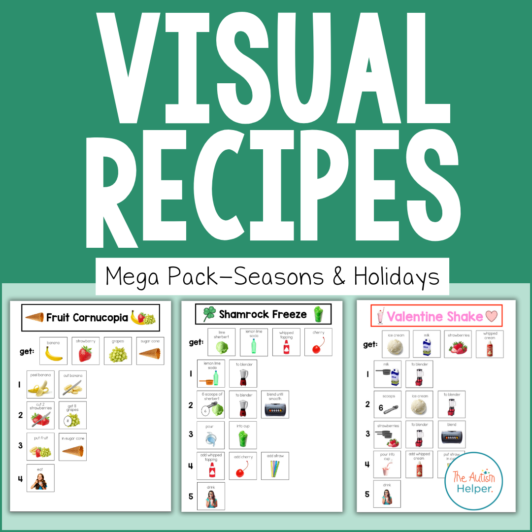 Visual Recipe Mega Pack - Seasonal & Holiday – The Autism Helper