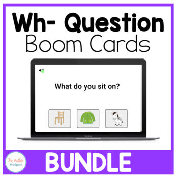 Wh- Question Interactive Boom Card BUNDLE#N# #N# #N# #N# – The Autism ...