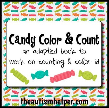 Candy Color & Count - Adapted Book for Children with Autism – The ...