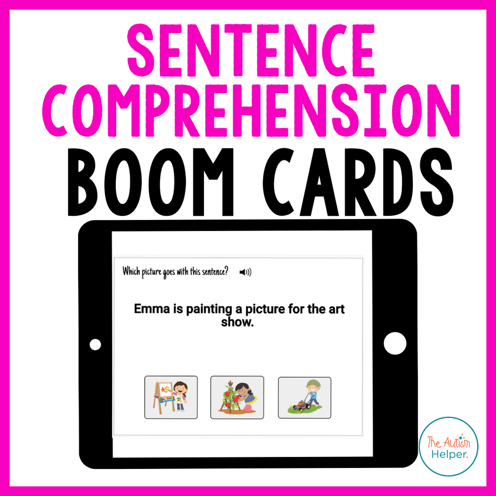 Sentence Comprehension Interactive Boom Cards – The Autism Helper