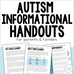 Autism Informational Handouts for Parents & Families – The Autism Helper