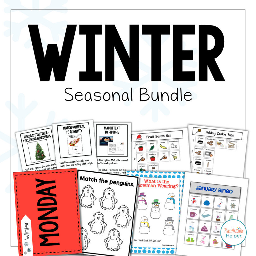 Seasonal Bundle - Winter – The Autism Helper