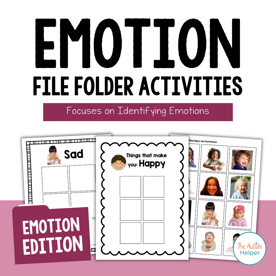Emotions File Folder Activities – The Autism Helper