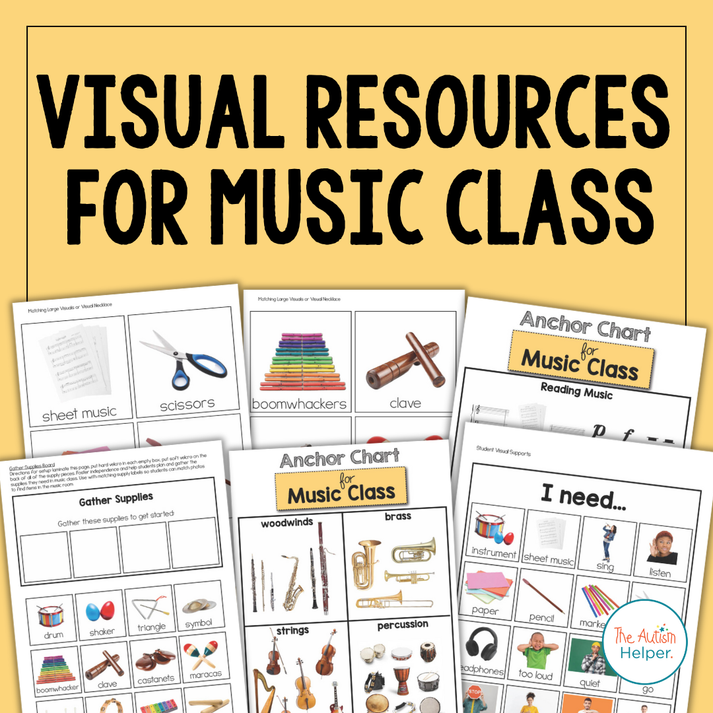 Visual Resources for Music Class – The Autism Helper