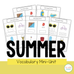 Summer Themed Vocabulary Mini Unit – The Autism Helper