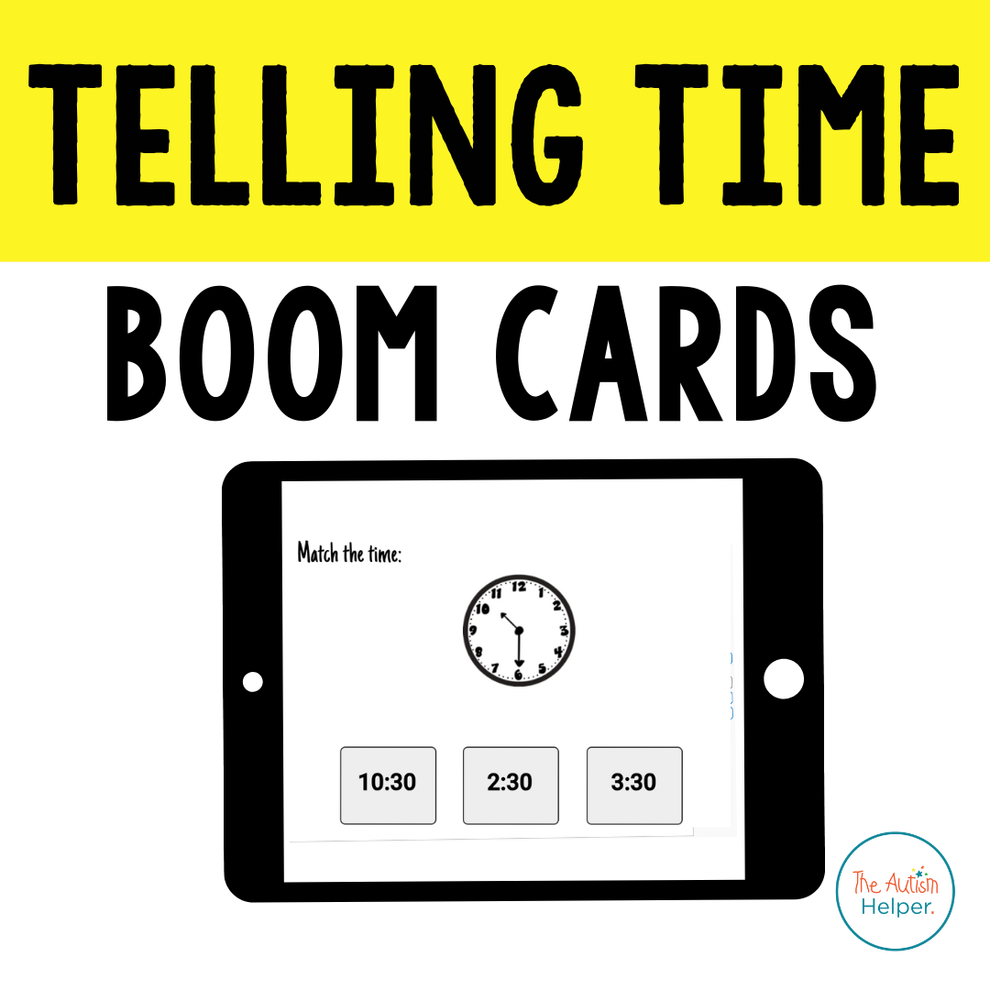 Telling Time Interactive Boom Cards – The Autism Helper