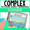 Complex Matching Weekly Workbooks - Summer – The Autism Helper