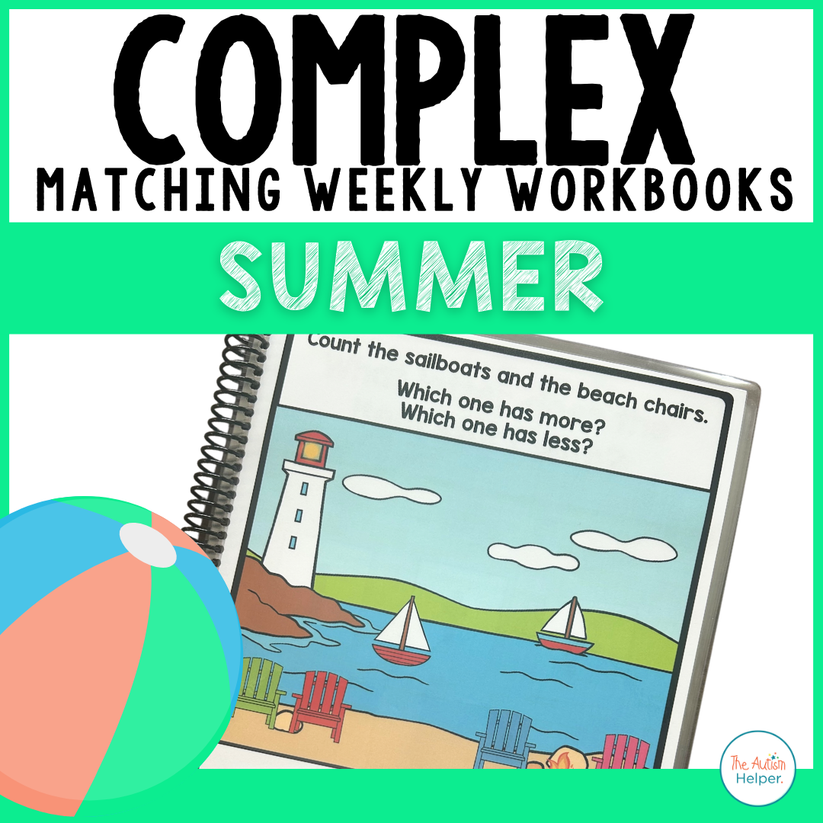Complex Matching Weekly Workbooks - Summer – The Autism Helper