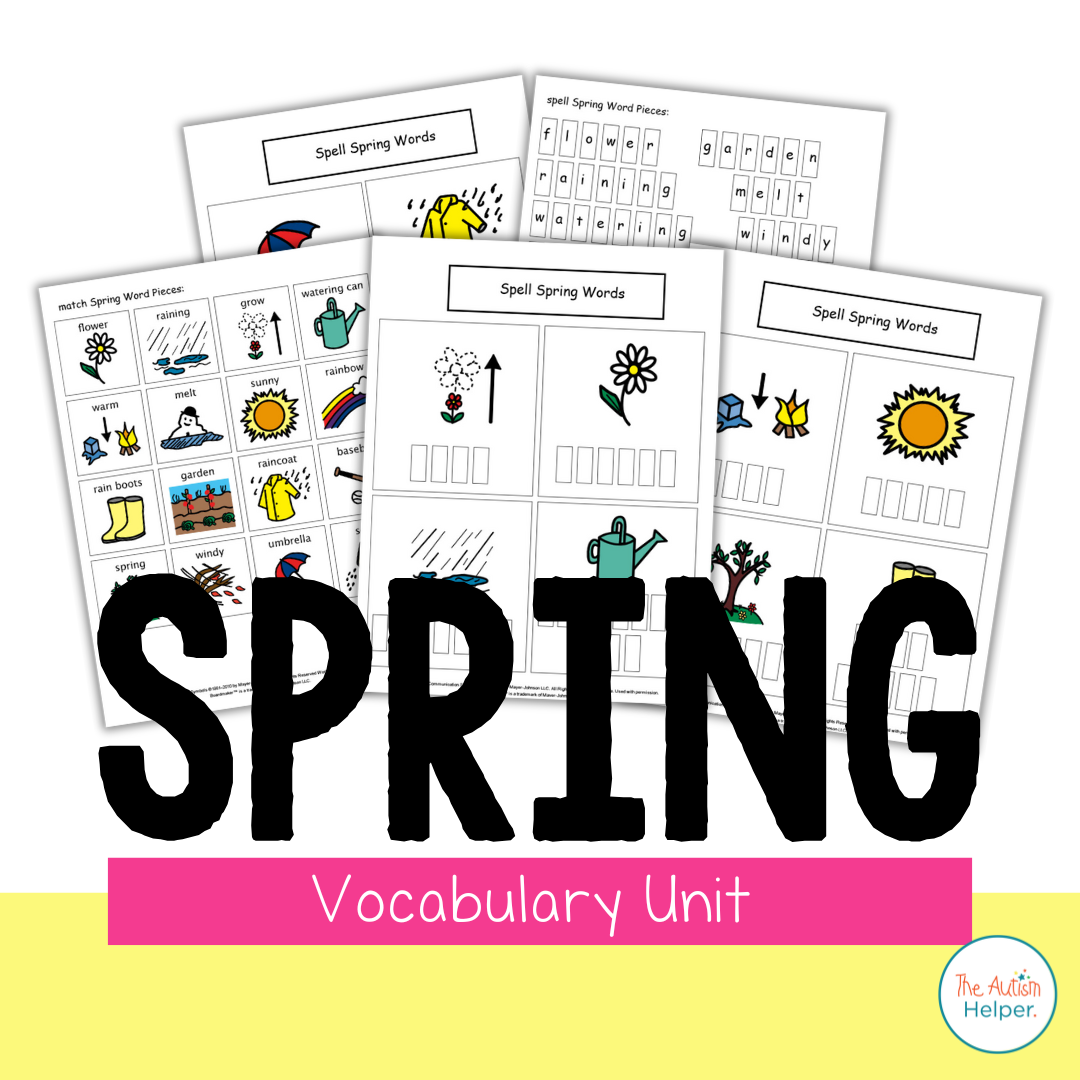 Spring Themed Vocabulary Unit – The Autism Helper