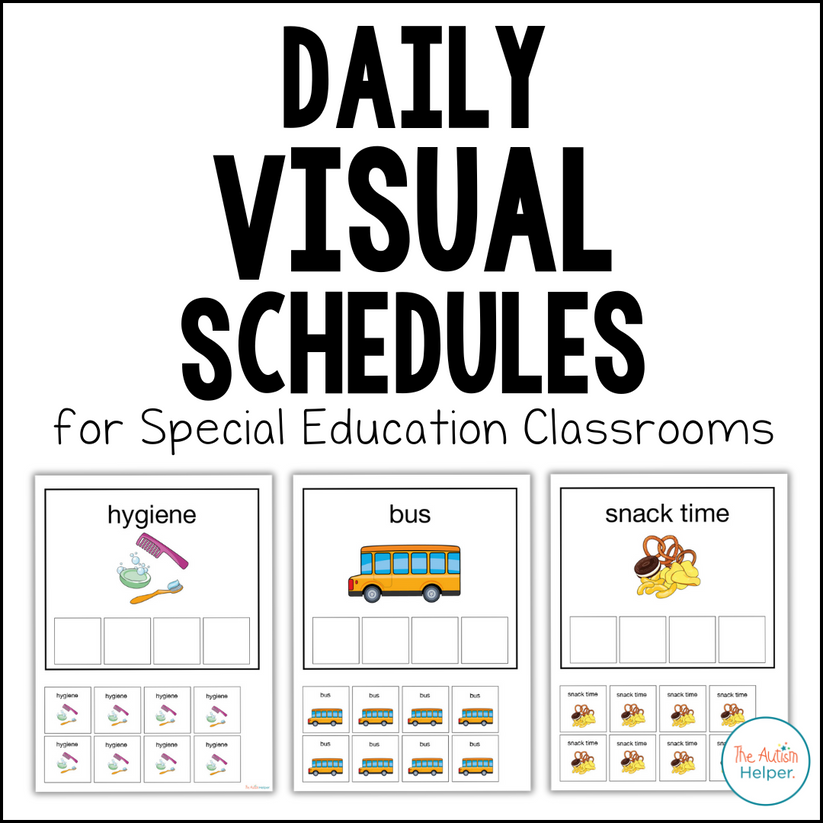 Daily Visual Schedules for Special Education – The Autism Helper