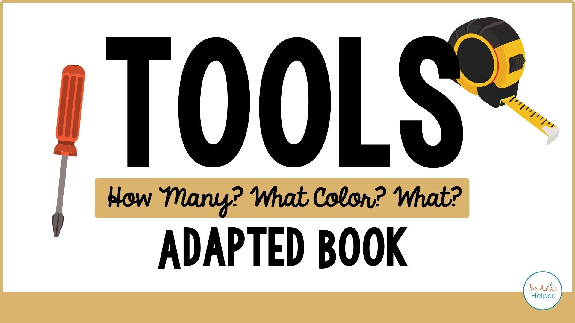 How Many? What Color? What? Adapted Book {Tools} – The Autism Helper