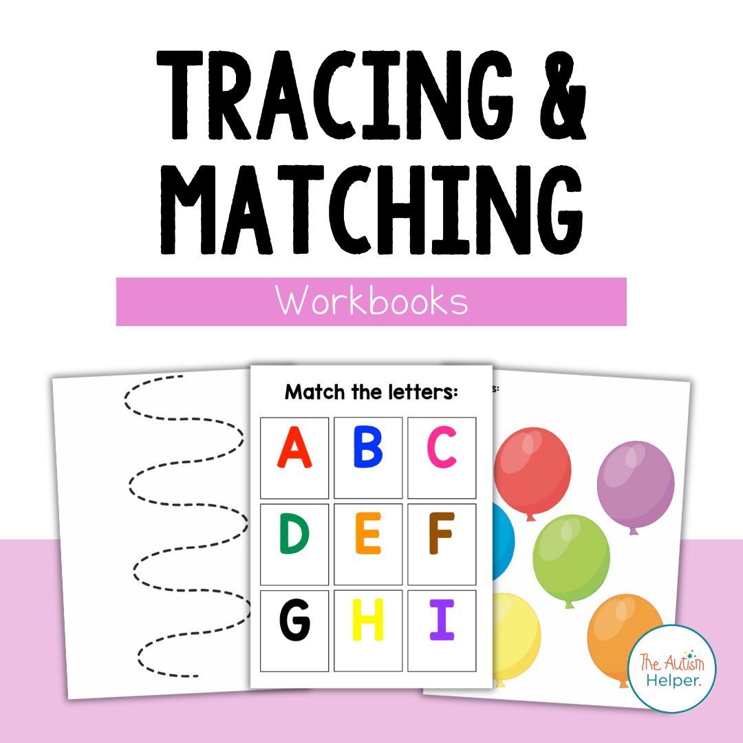 Tracing and Matching Workbooks – The Autism Helper