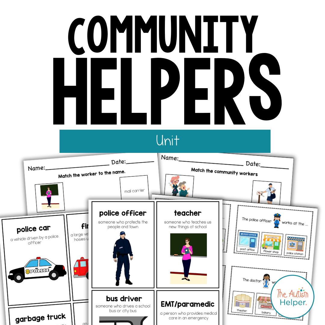 Community Helpers Differentiated Unit – The Autism Helper