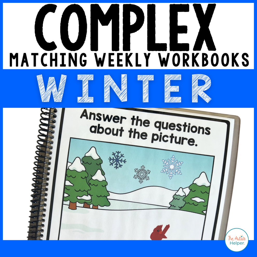 Complex Matching Weekly Workbooks - Winter – The Autism Helper