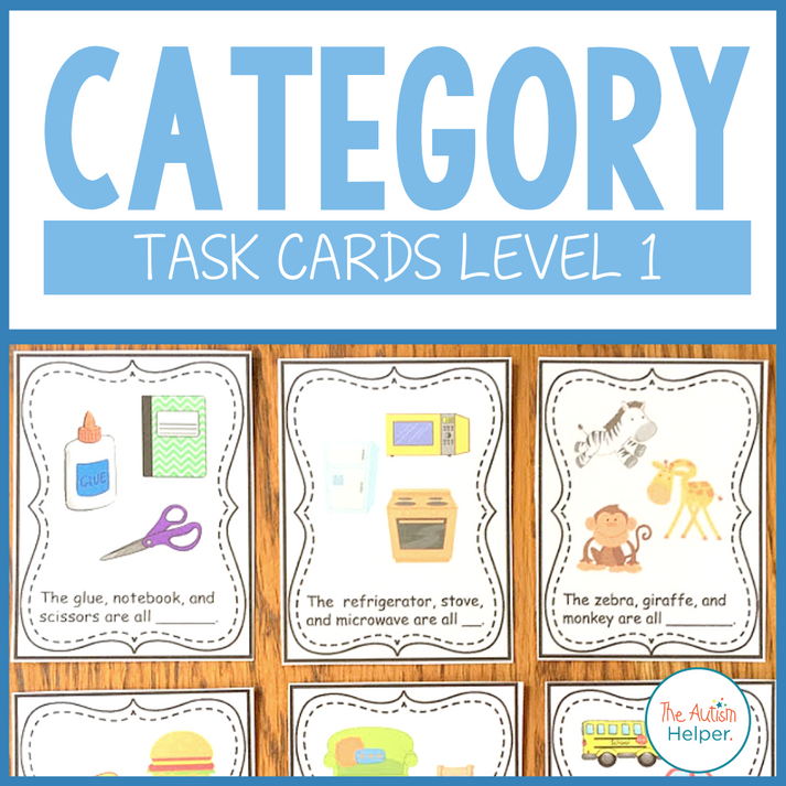 Category Task Cards – The Autism Helper