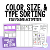 Color, Size, and Type Sorting File Folder Activity Mega Pack – The ...