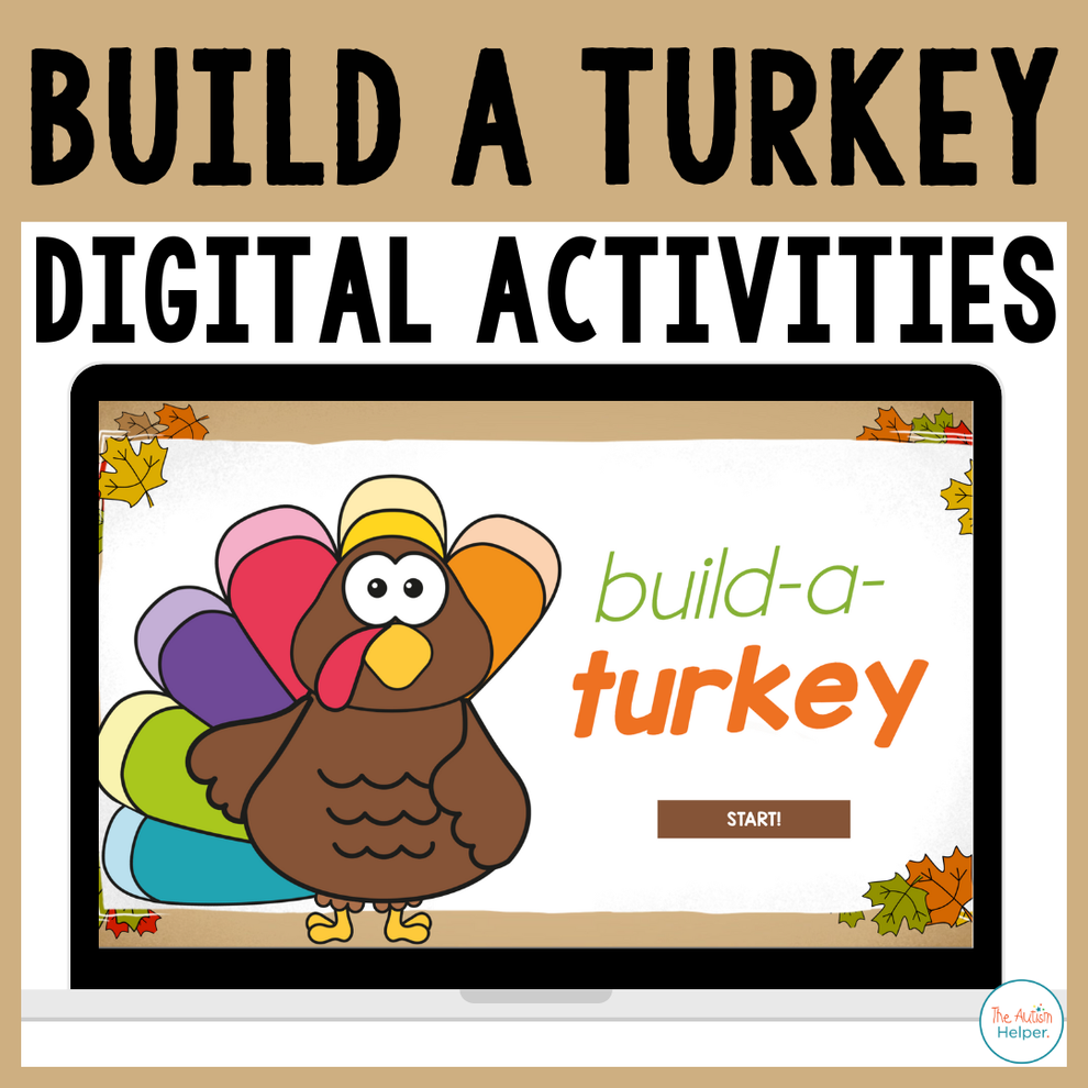 Digital Build-a-Turkey Activities – The Autism Helper