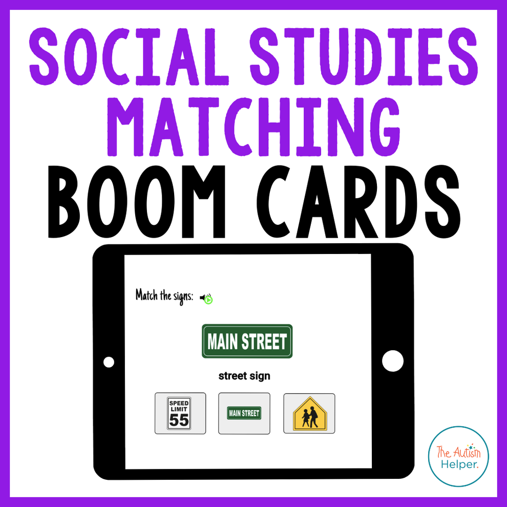 Social Studies Matching Interactive Boom Cards – The Autism Helper