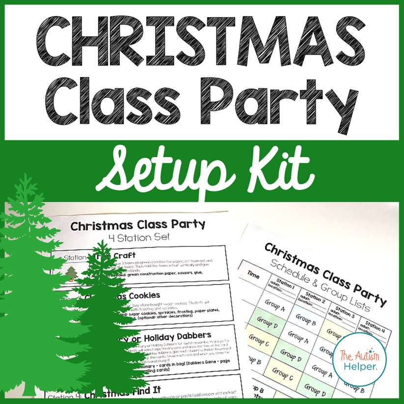 Christmas Class Party Setup Kit – The Autism Helper