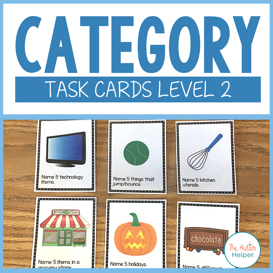 Category Task Cards LEVEL 2 – The Autism Helper