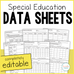Editable Special Education Data Sheets – The Autism Helper