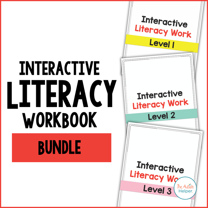 Interactive Literacy Workbook {BUNDLE} – The Autism Helper