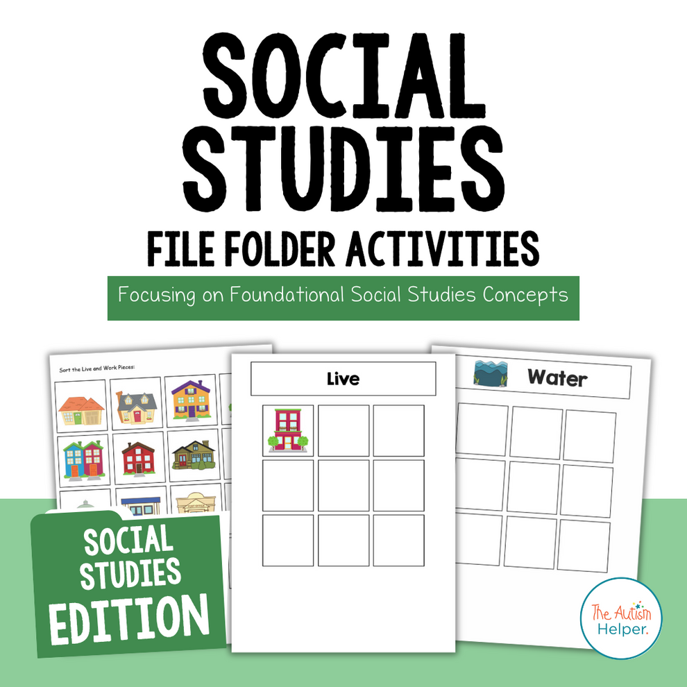 Social Studies File Folder Activities – The Autism Helper
