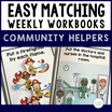 Easy Matching Weekly Workbooks - Community Helpers – The Autism Helper