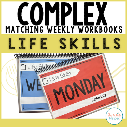 Complex Matching Weekly Workbooks - Life Skills – The Autism Helper