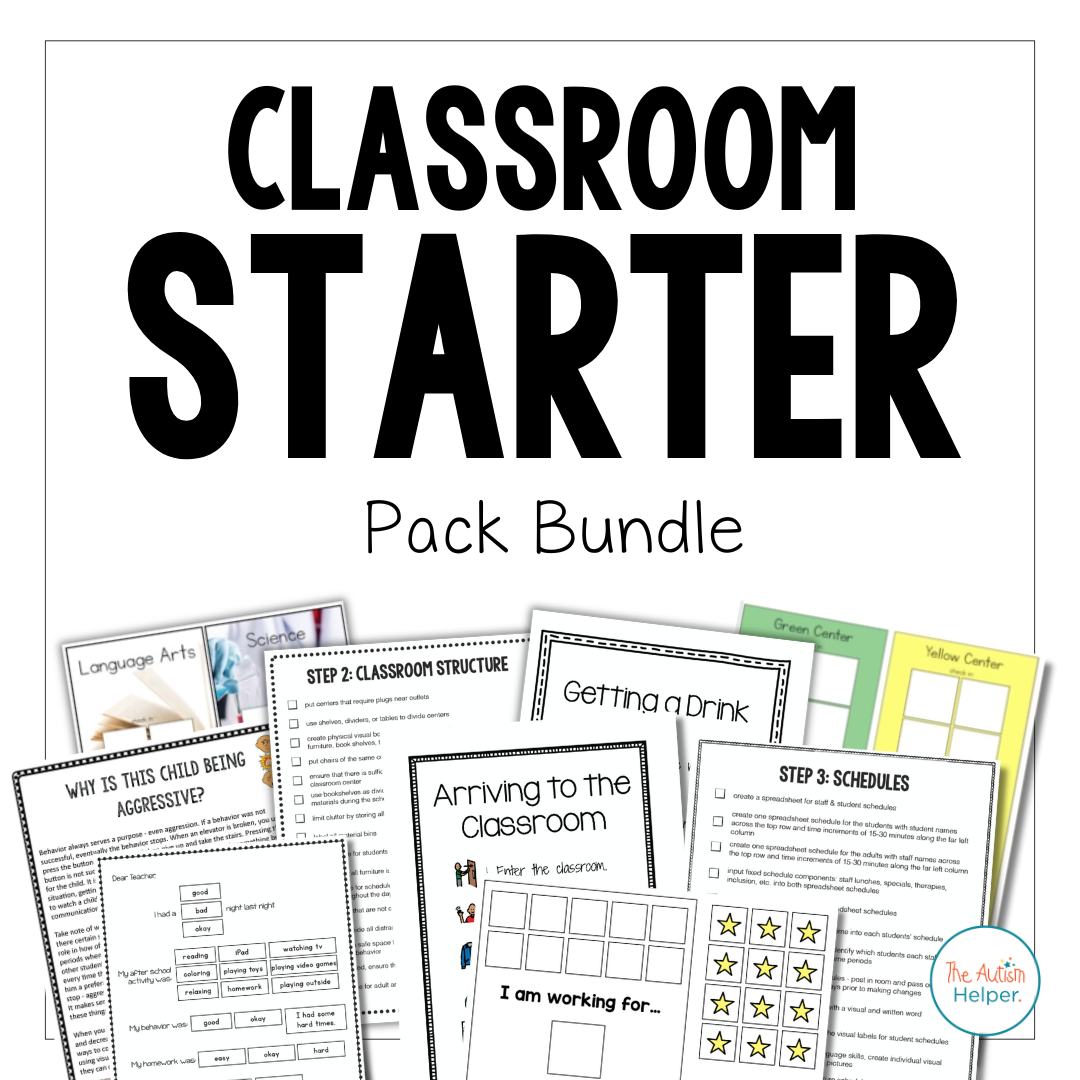 Classroom Starter Pack Bundle – The Autism Helper