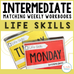 Intermediate Matching Weekly Workbooks - Life Skills – The Autism Helper