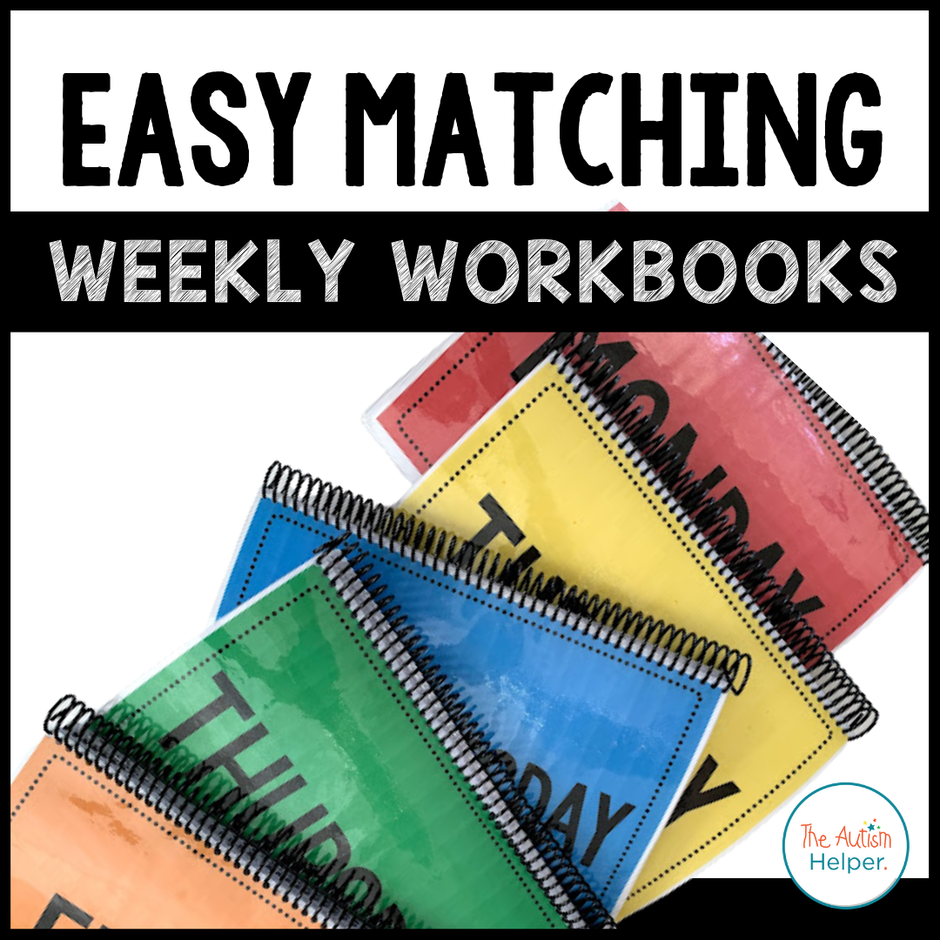 Matching Weekly Workbooks – The Autism Helper