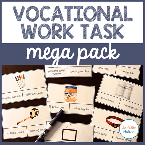 Vocational Skills Work Task Mega Pack – The Autism Helper