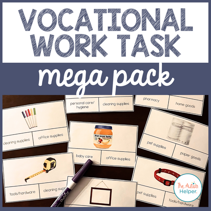 Vocational Skills Work Task Mega Pack – The Autism Helper