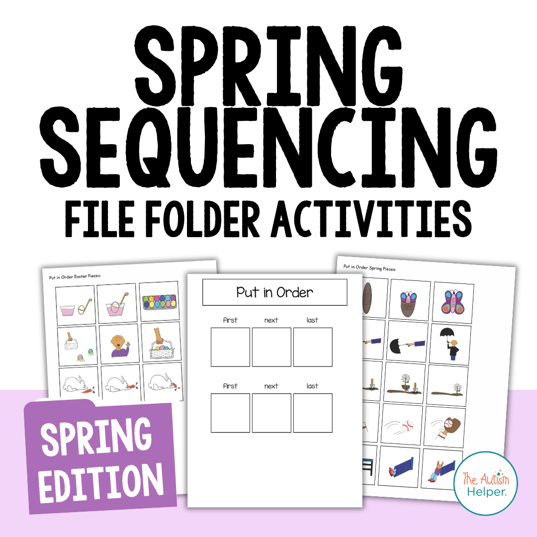 Spring Sequencing File Folder Activities – The Autism Helper