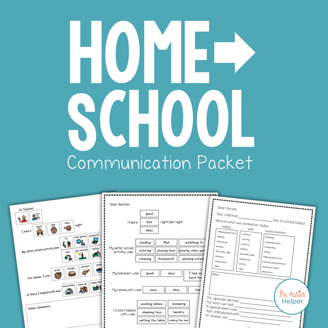 Home School Communication Packet – The Autism Helper