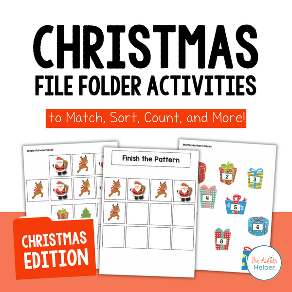 Christmas File Folder Activities – The Autism Helper
