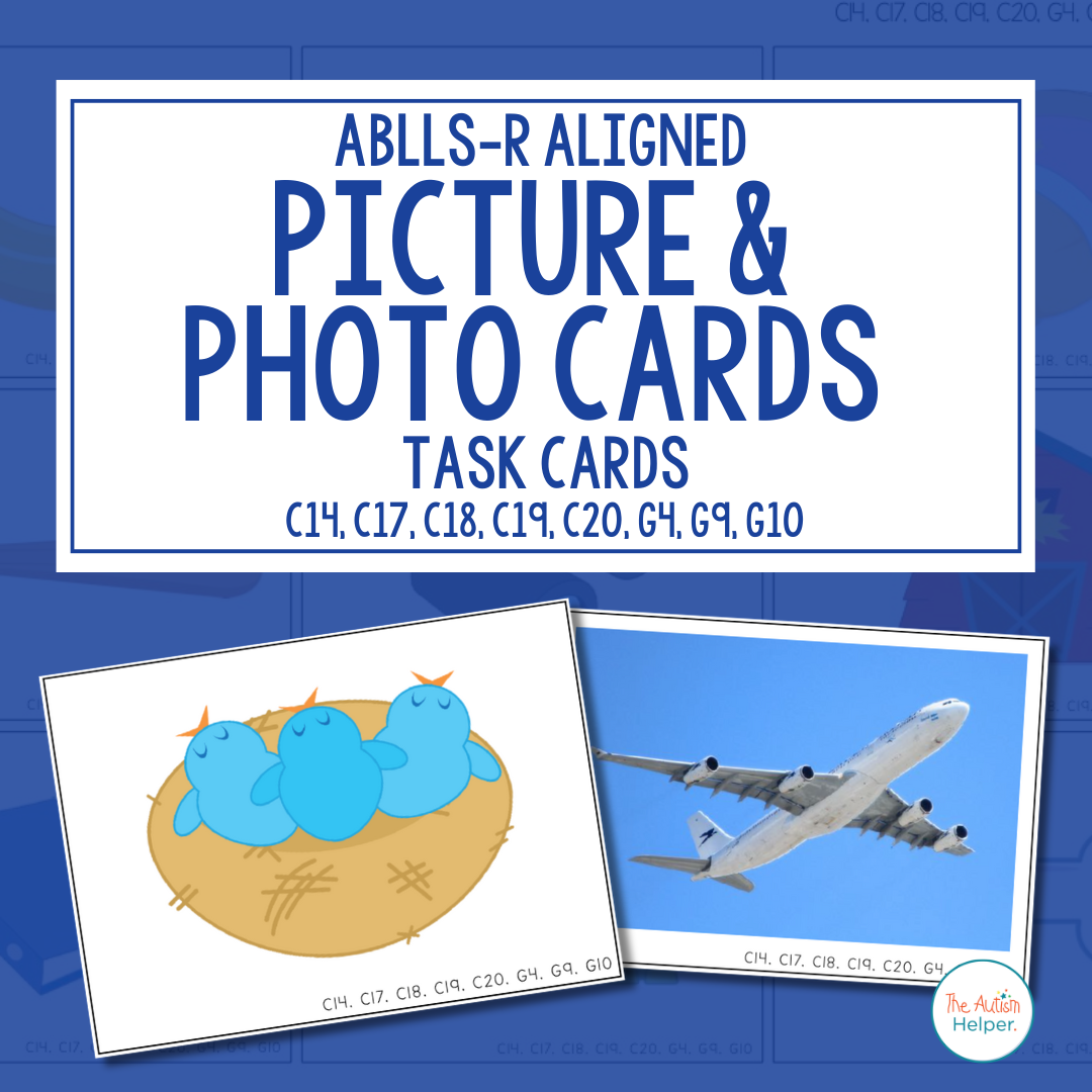 Picture & Photo Cards [ABLLS-R Aligned C14, C17, C18, C19, C20, G4, G9 ...