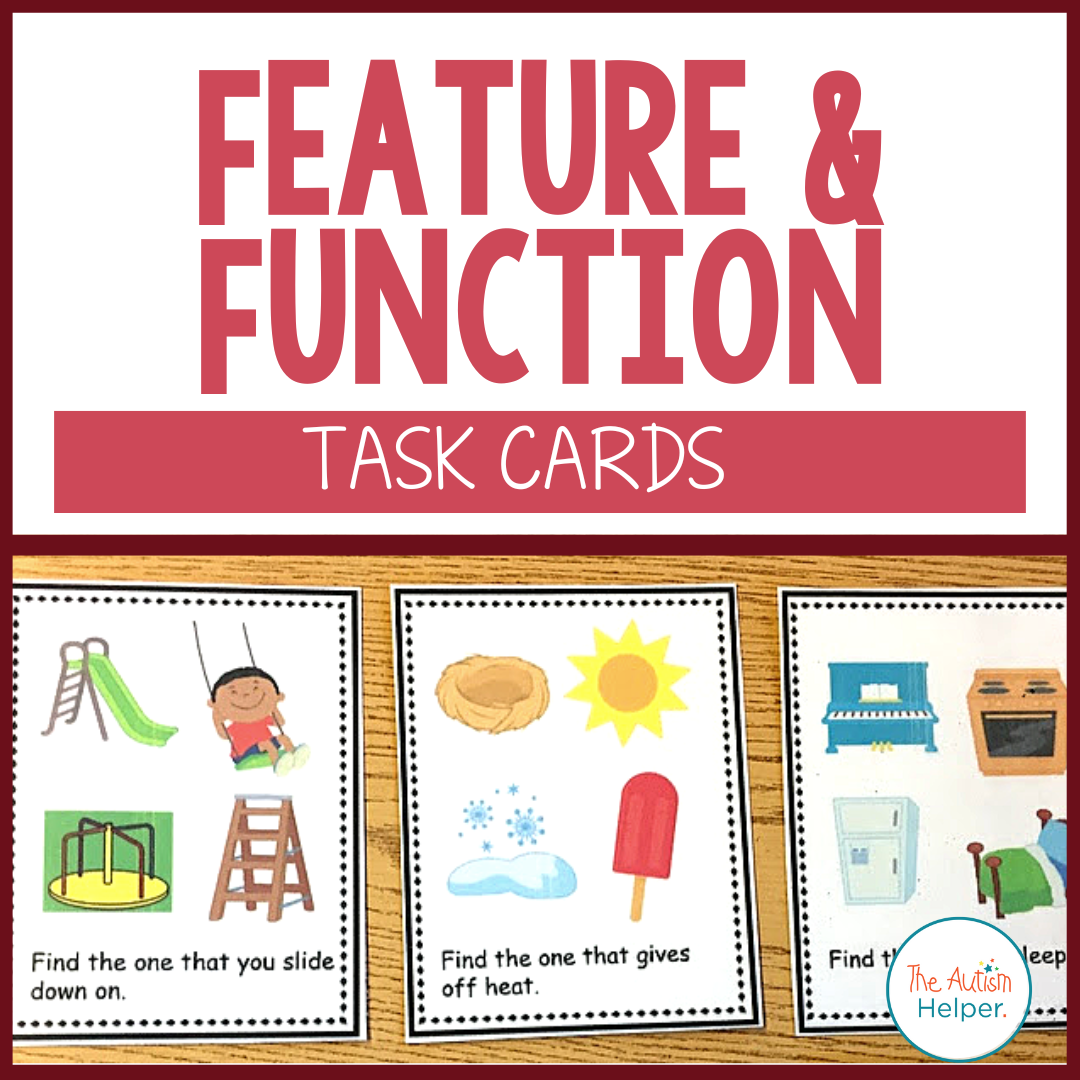 Feature and Function Task Cards – The Autism Helper