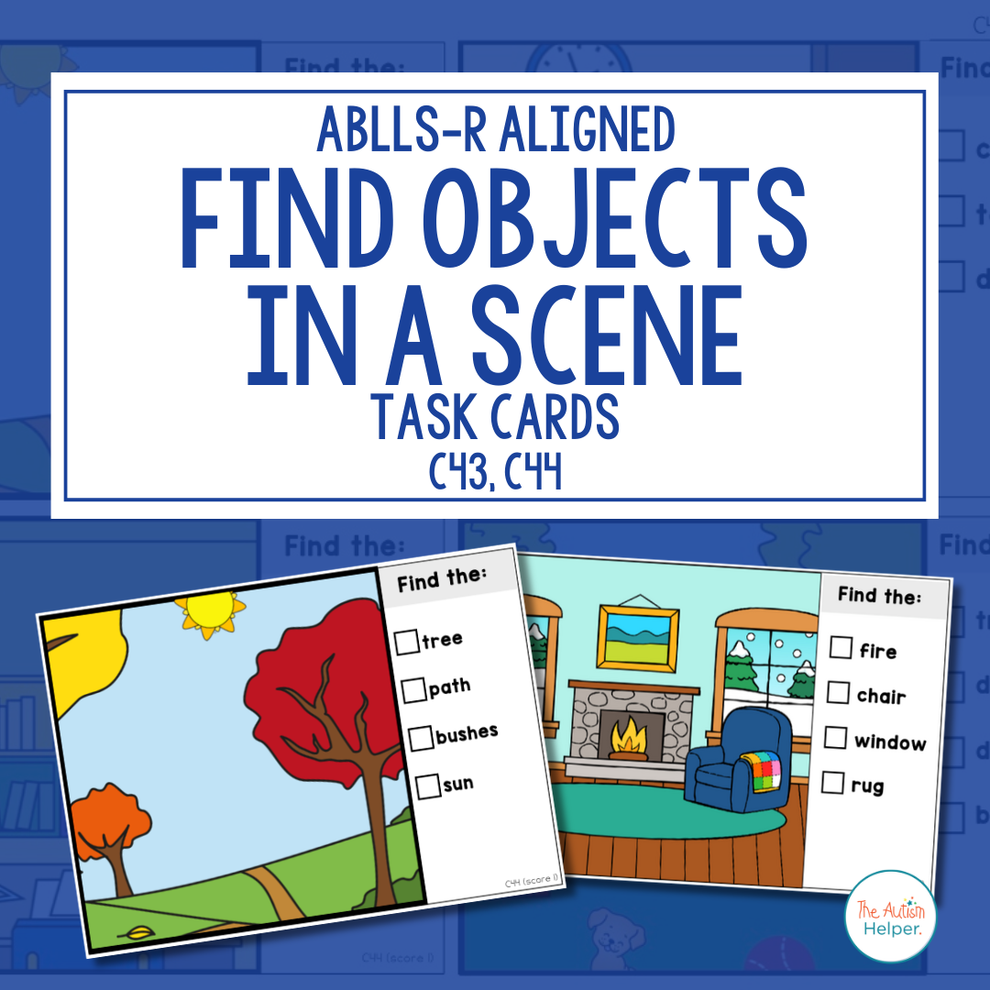Find Objects in a Scene Task Cards [ABLLS-R Aligned C43, C44] – The ...