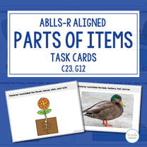 Parts of Items Task Cards [ABLLS-R Aligned C23, G12] – The Autism Helper