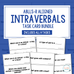 Intraverbals Task Card BUNDLE [ABLLS-R Aligned ALL H TASKS] – The ...