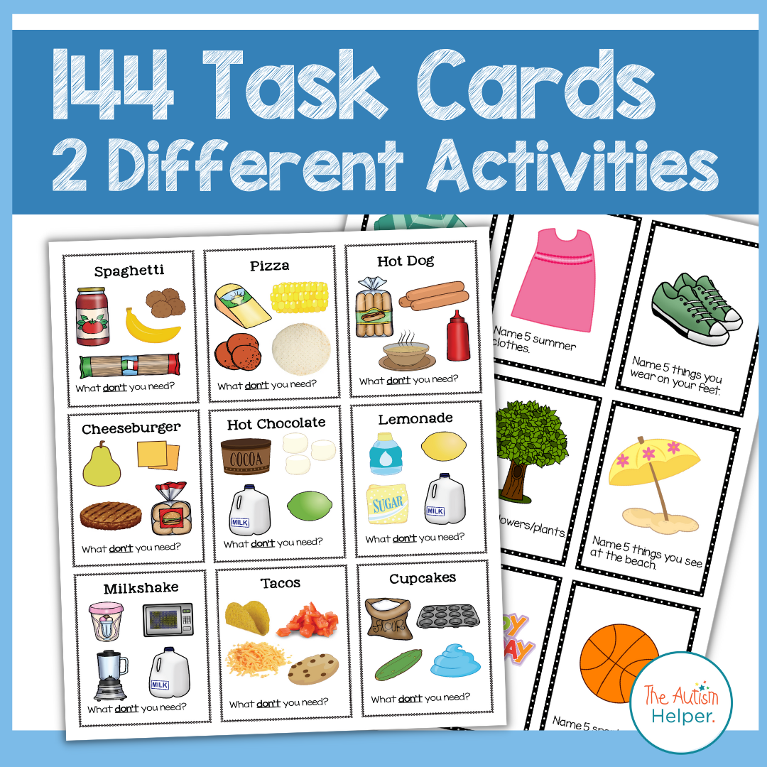 Category Task Cards LEVEL 2 – The Autism Helper